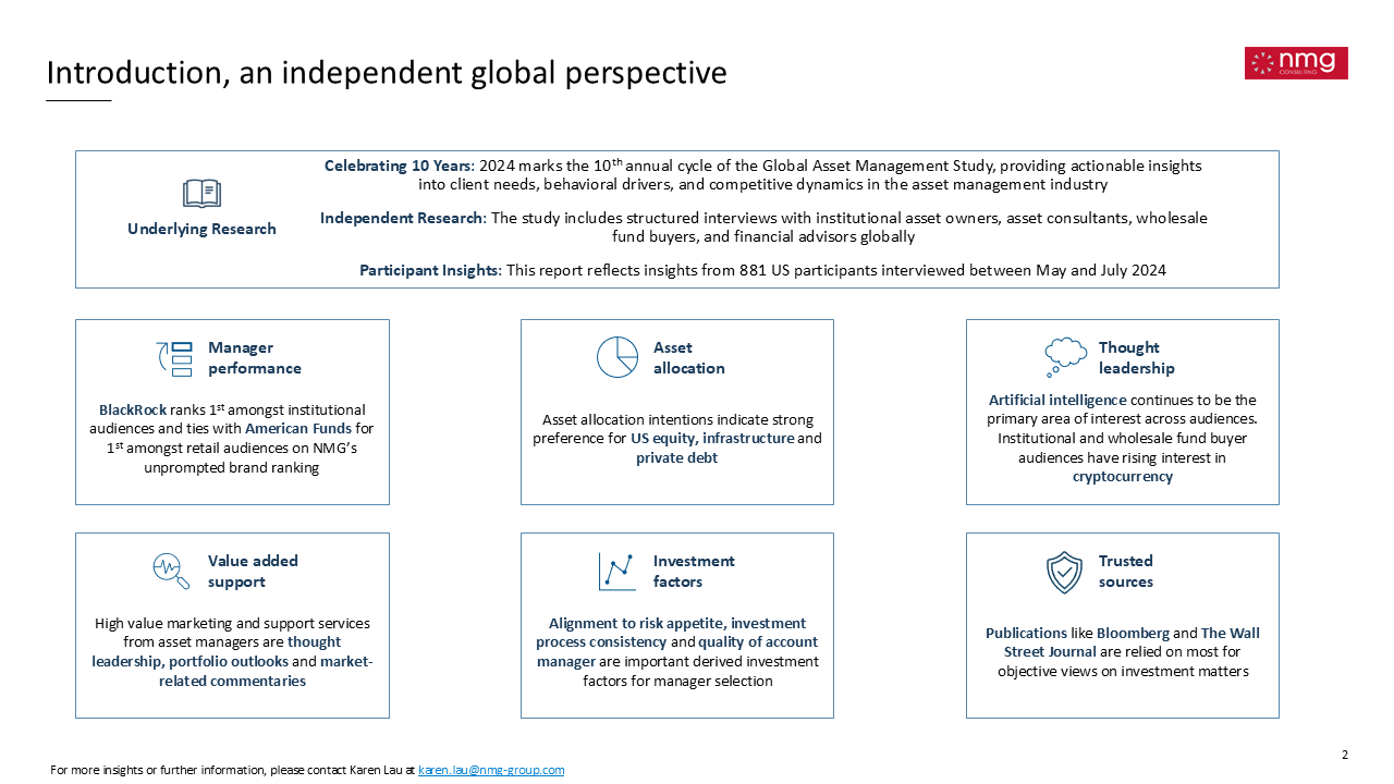 US Global Asset Management Study - NMG Consulting